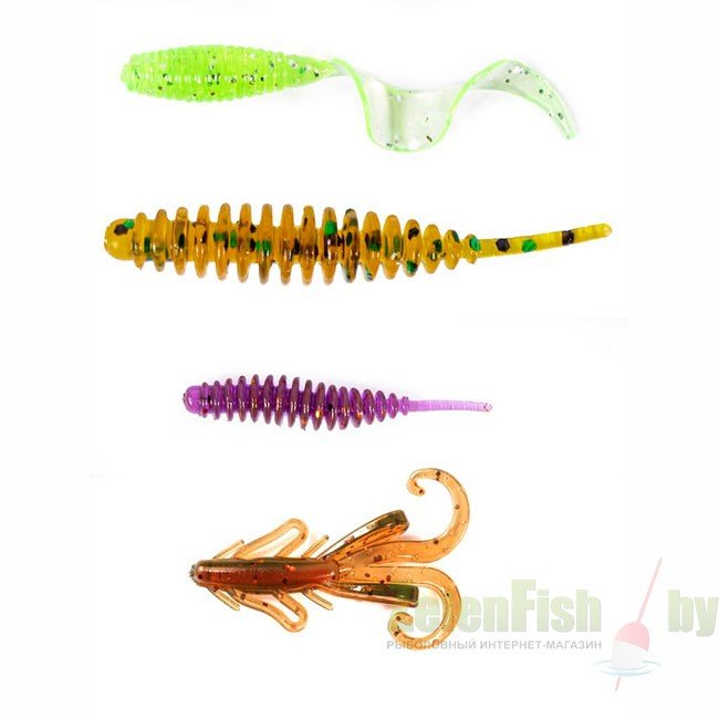 Твистеры и слаги Lucky John Pro Series Perch Snack Pack 04 SET (67шт) купить в Минске, цены ...