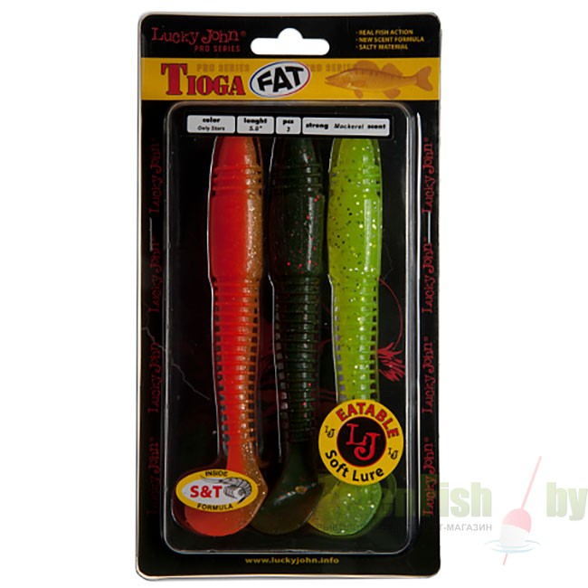 Виброхвосты Lucky John Tioga Fat 5.8"/14.7см, Mix1 (3шт) в Минске ...