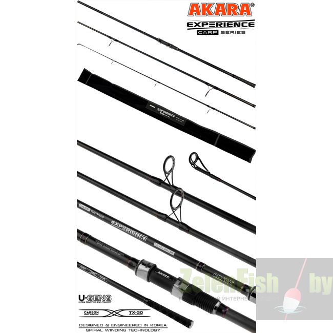Удилище карповое Akara Experience Carp 3.6м, тест: 3.5lbs, 390гр купить в Минске, цены ZelenFish.by